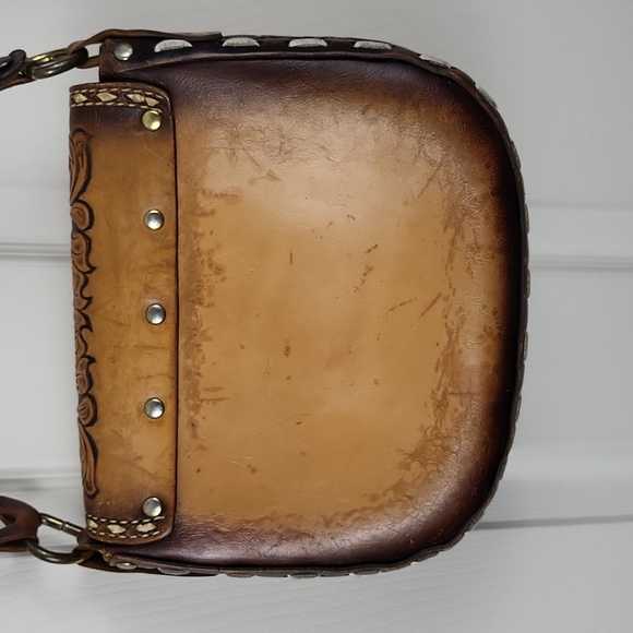 Tony Lama | Bags | Vintage Miss Tony Lama Tooled D Leather Purse | Poshmark